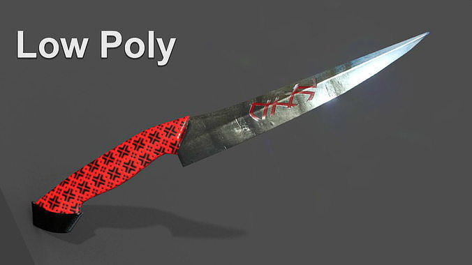 3D model Knife VR / AR / low-poly | CGTrader