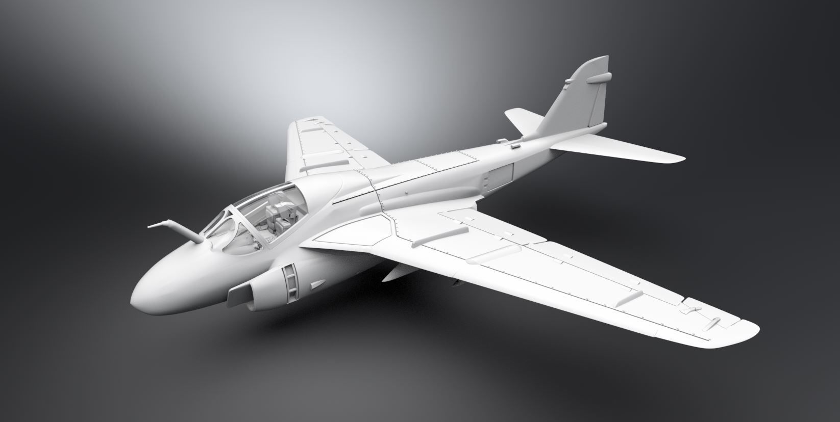 Grumman A6 Intruder scale model 3D model 3D printable | CGTrader