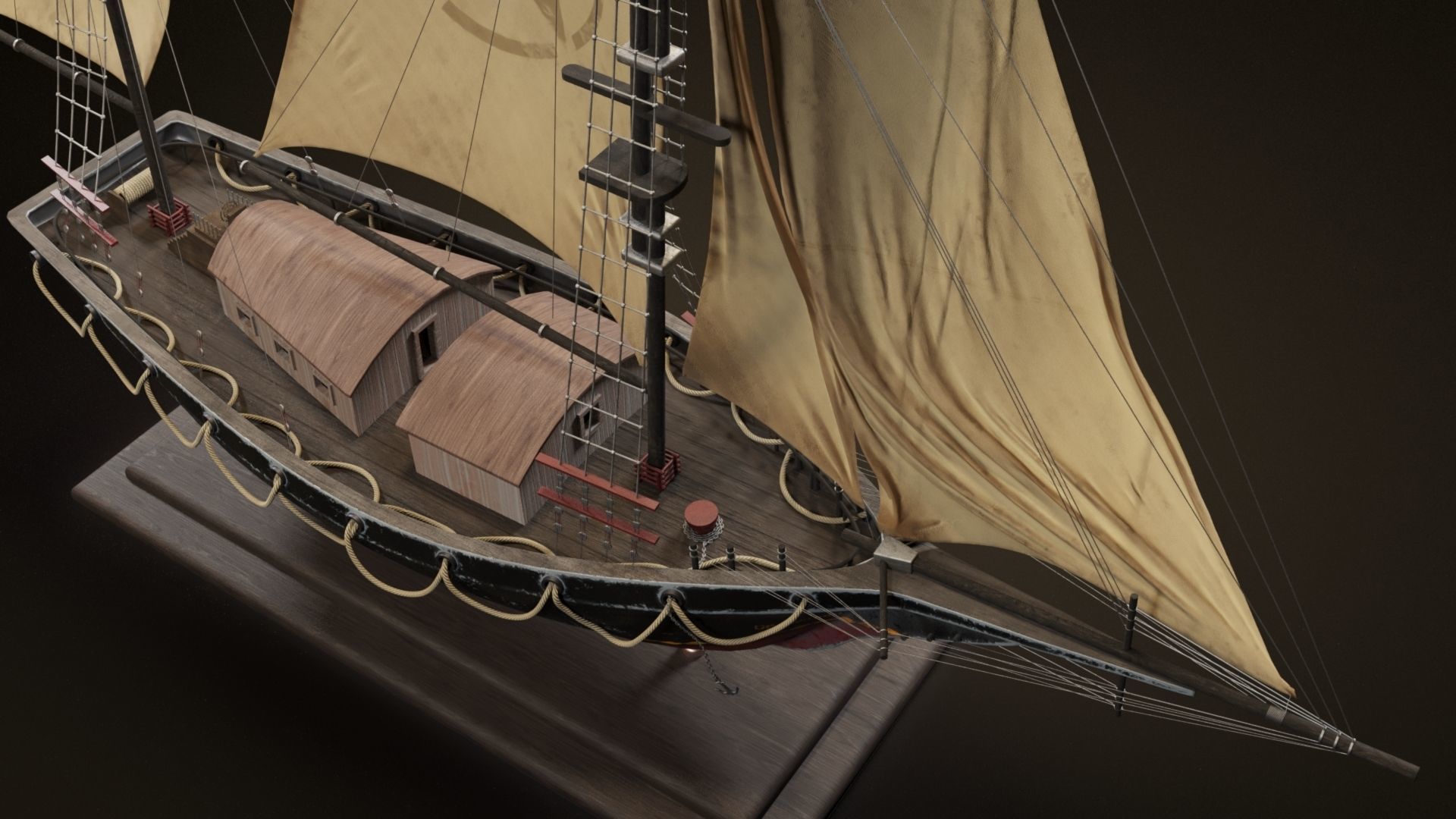 Spray ship 1892 3D model | CGTrader