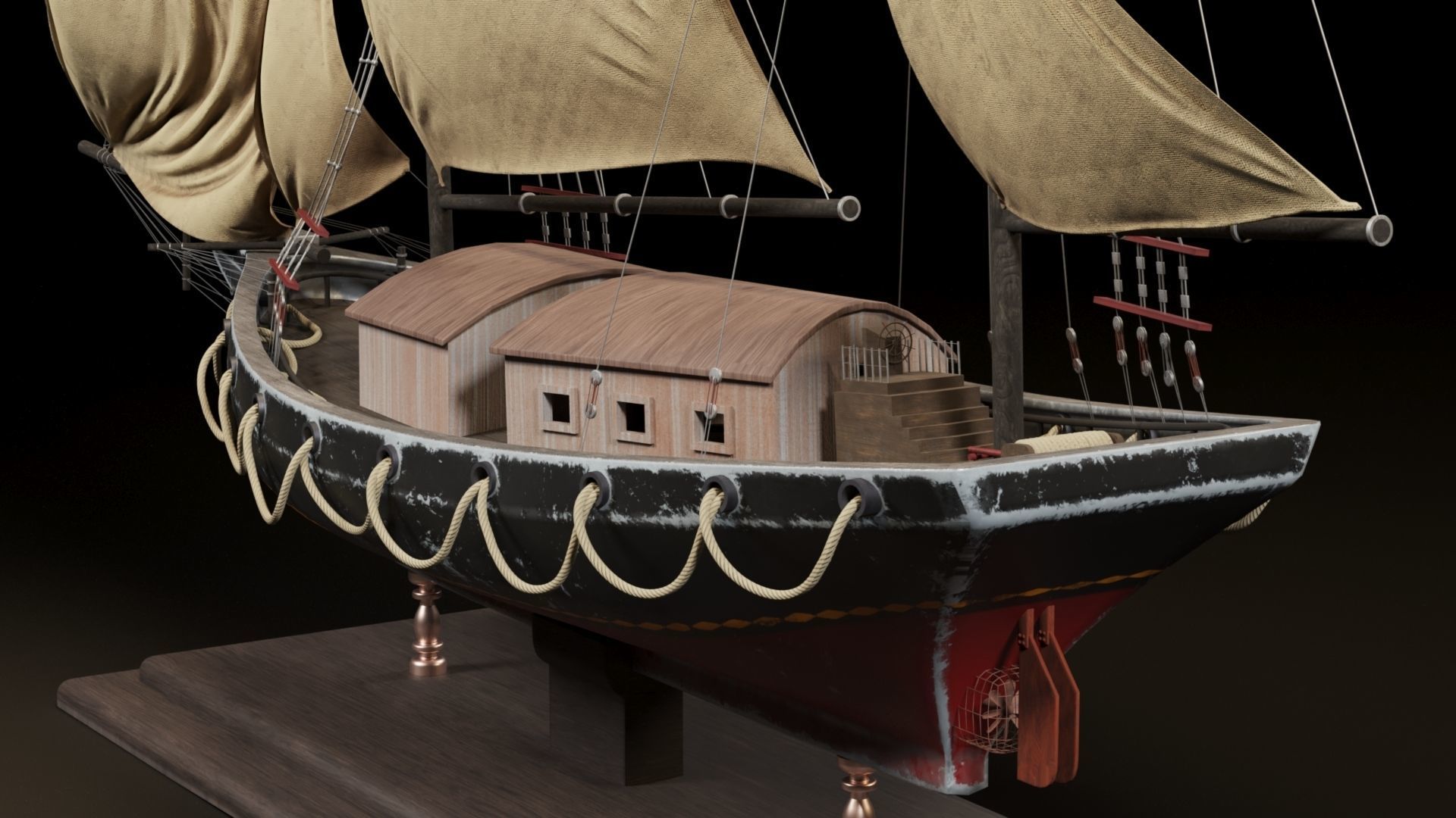 Spray ship 1892 3D model | CGTrader
