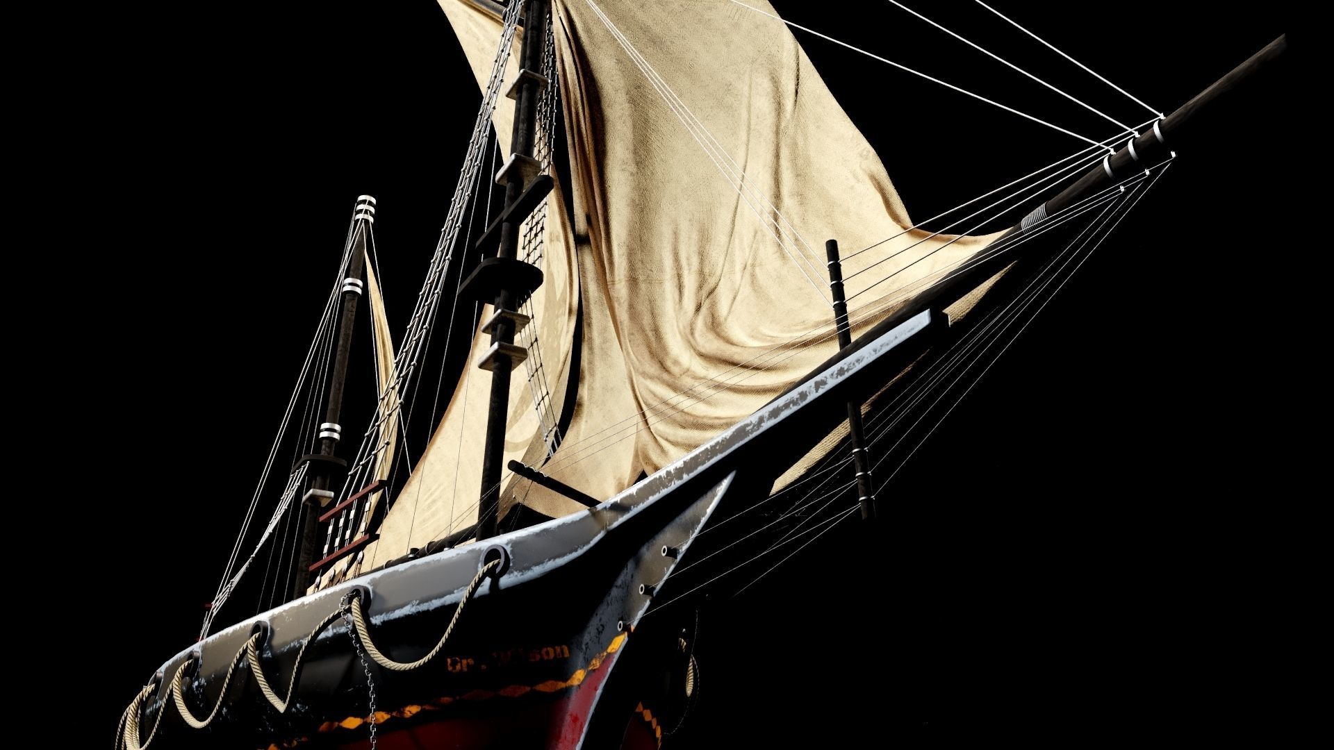 Spray ship 1892 3D model | CGTrader