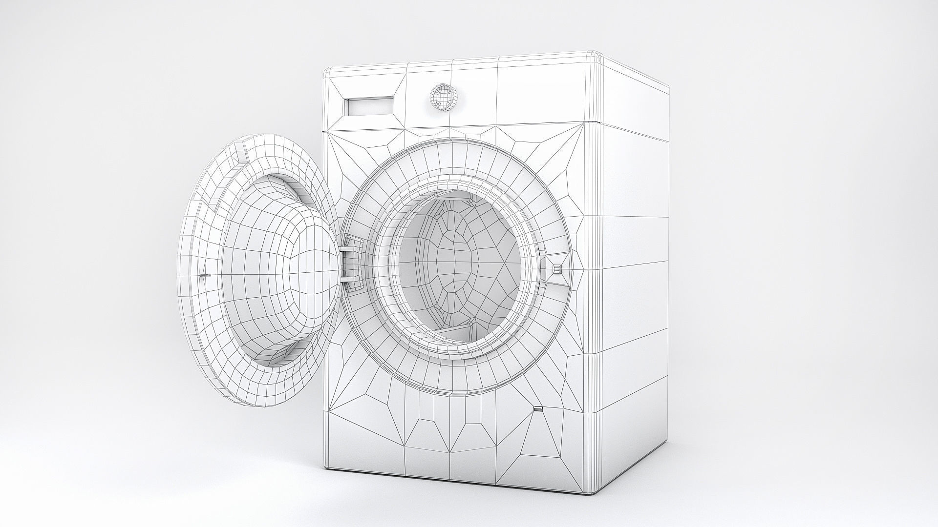 3D model Washing Machine lowpoly VR / AR / low-poly | CGTrader