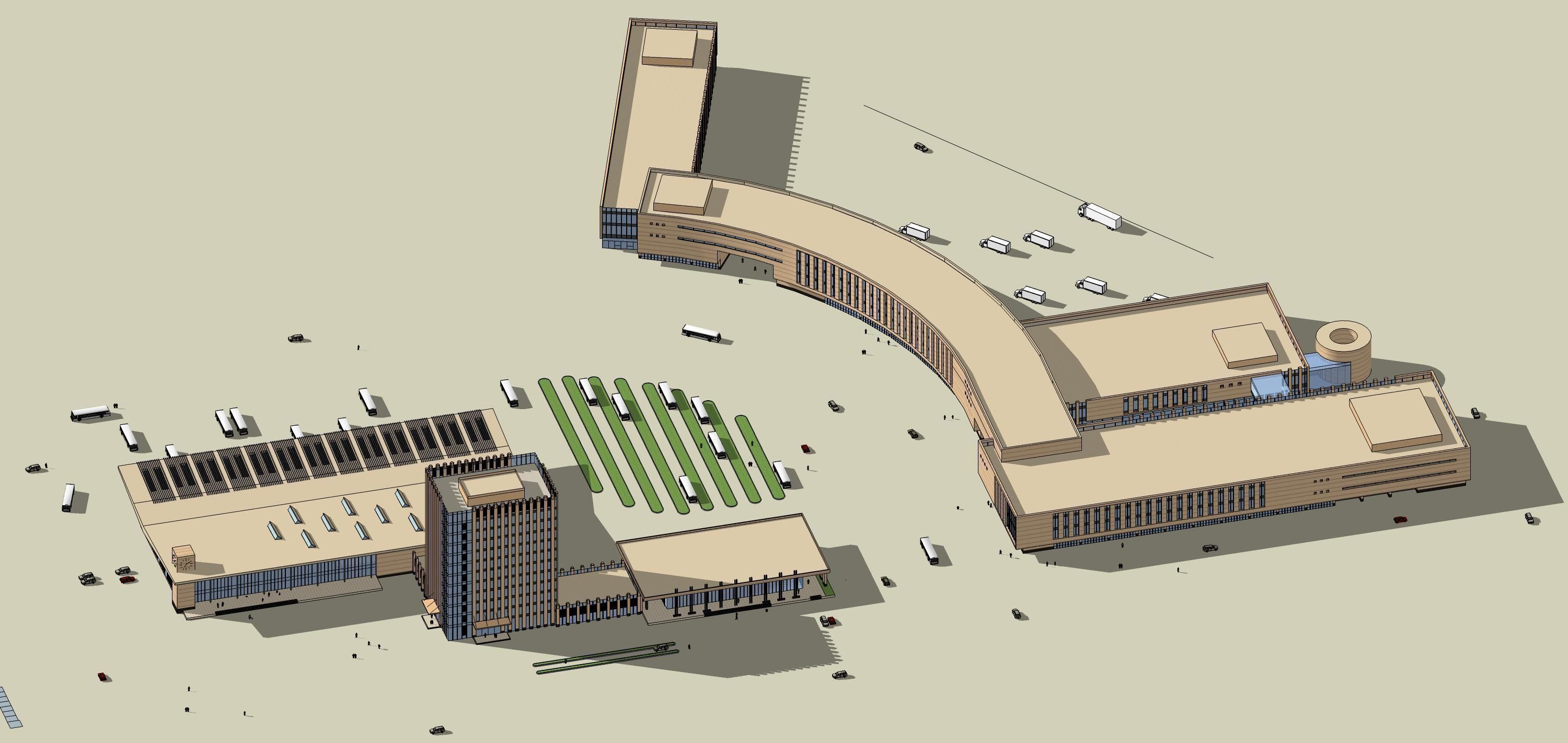 Sketchup Terminal C8 3D model | CGTrader