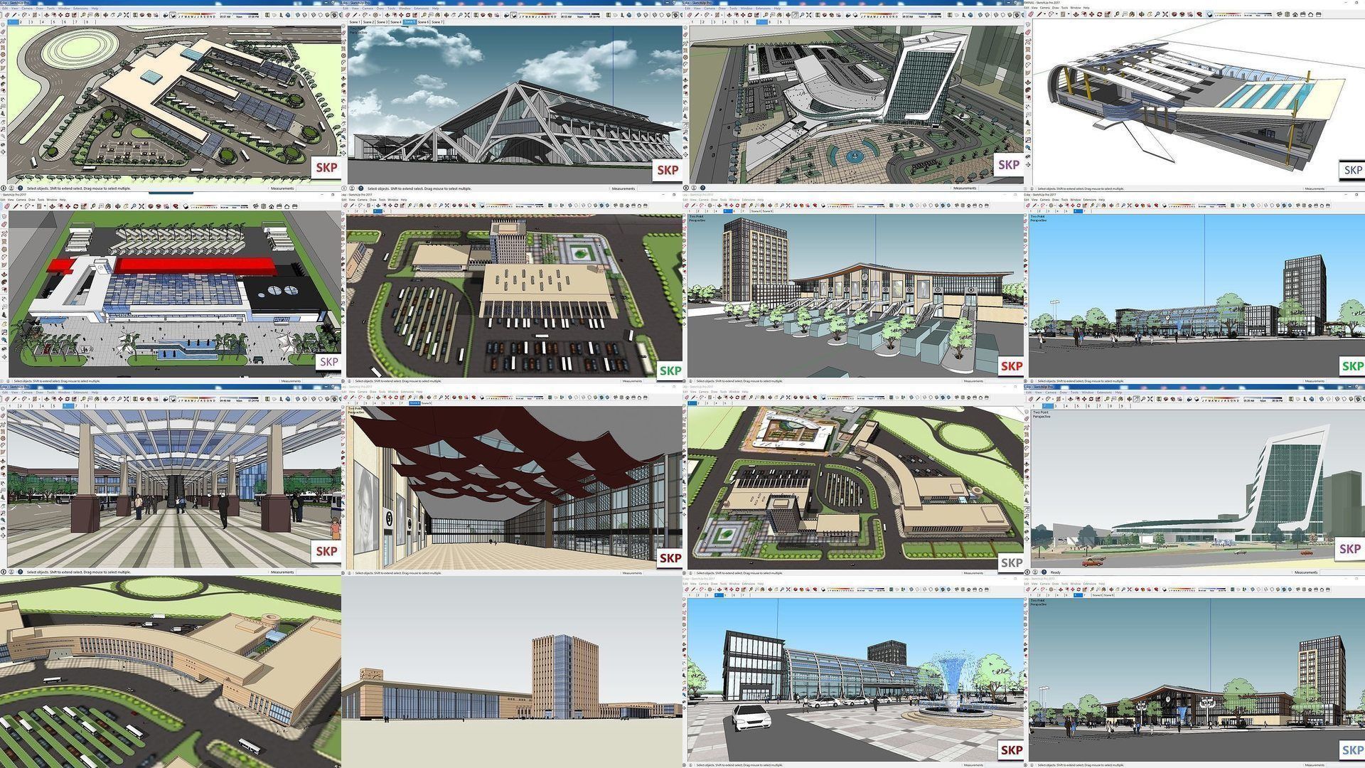 Collection 15 Sketchup Terminal models | CGTrader