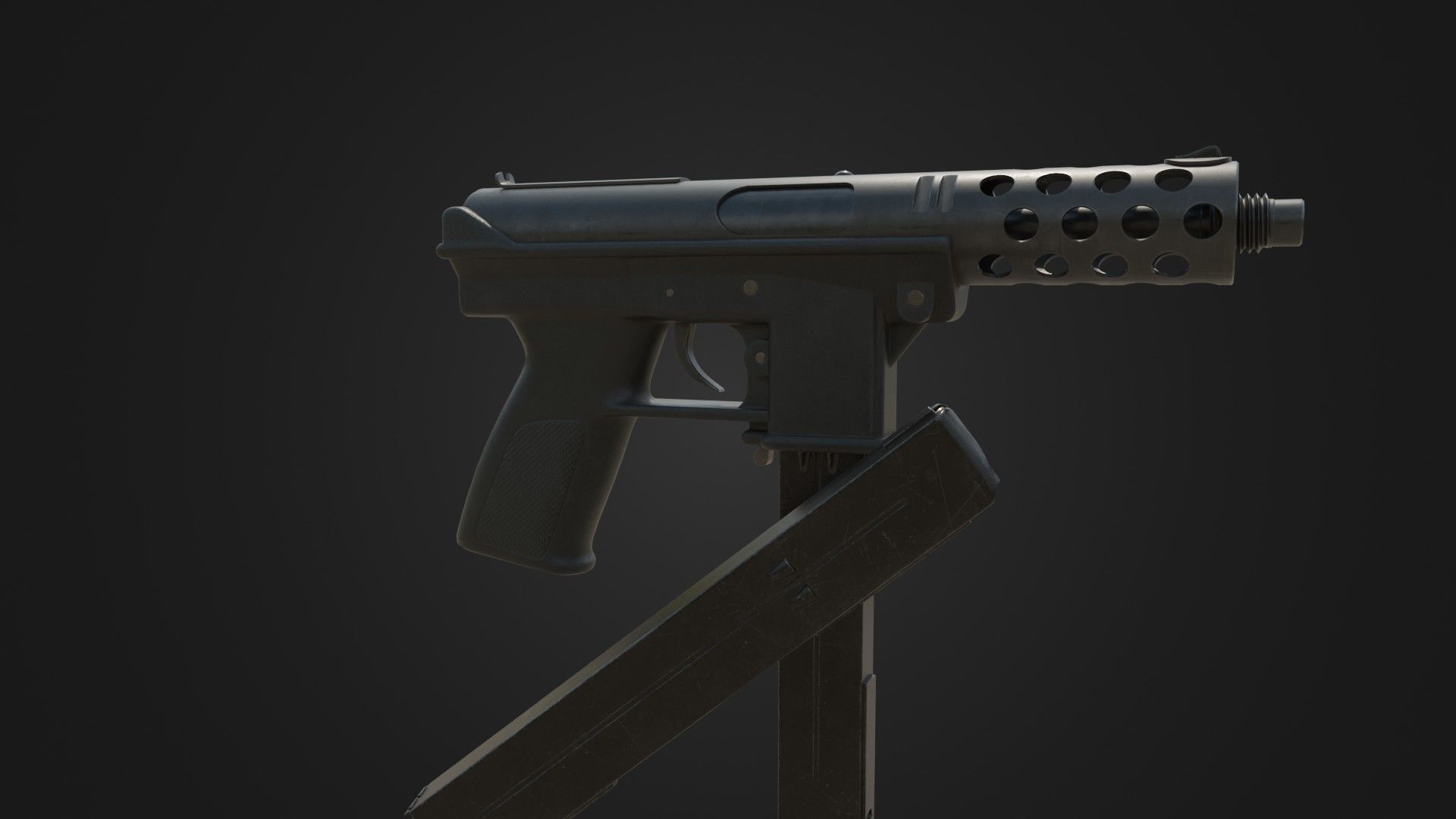 3D model TEC 9 DC9 9mm pistol VR / AR / low-poly | CGTrader