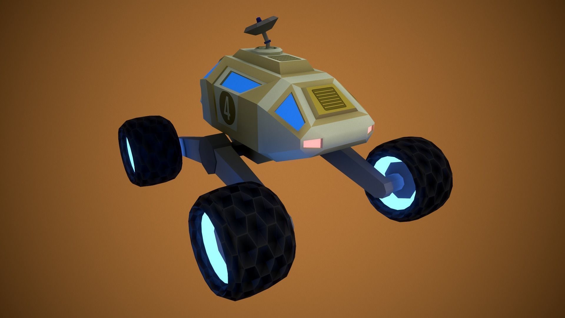 3D model Rover for mars VR / AR / low-poly | CGTrader