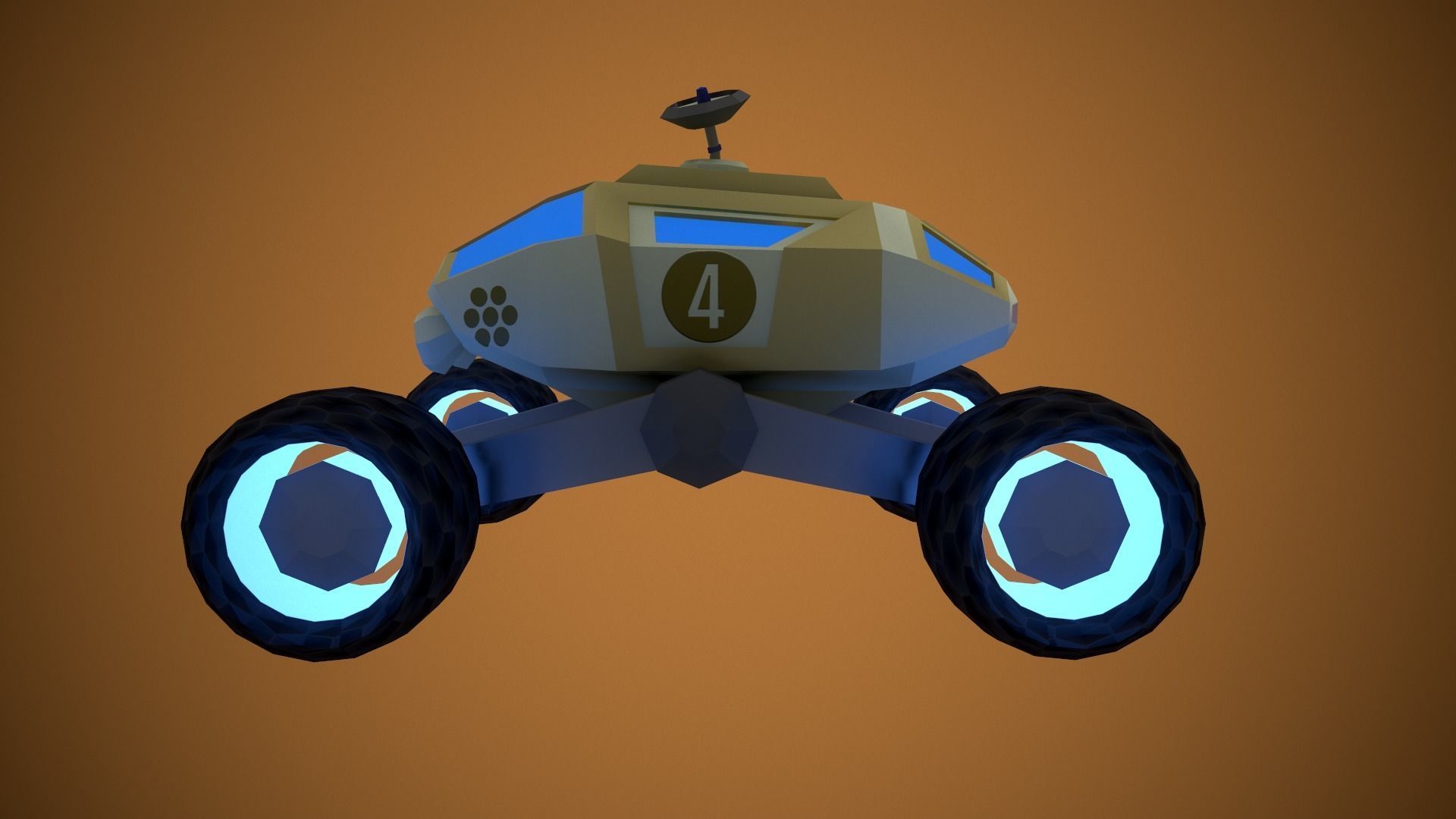 3D model Rover for mars VR / AR / low-poly | CGTrader