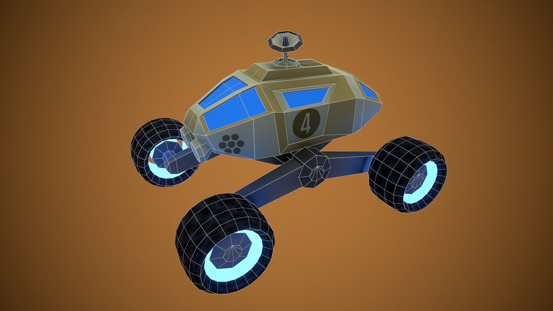 3D model Rover for mars VR / AR / low-poly | CGTrader
