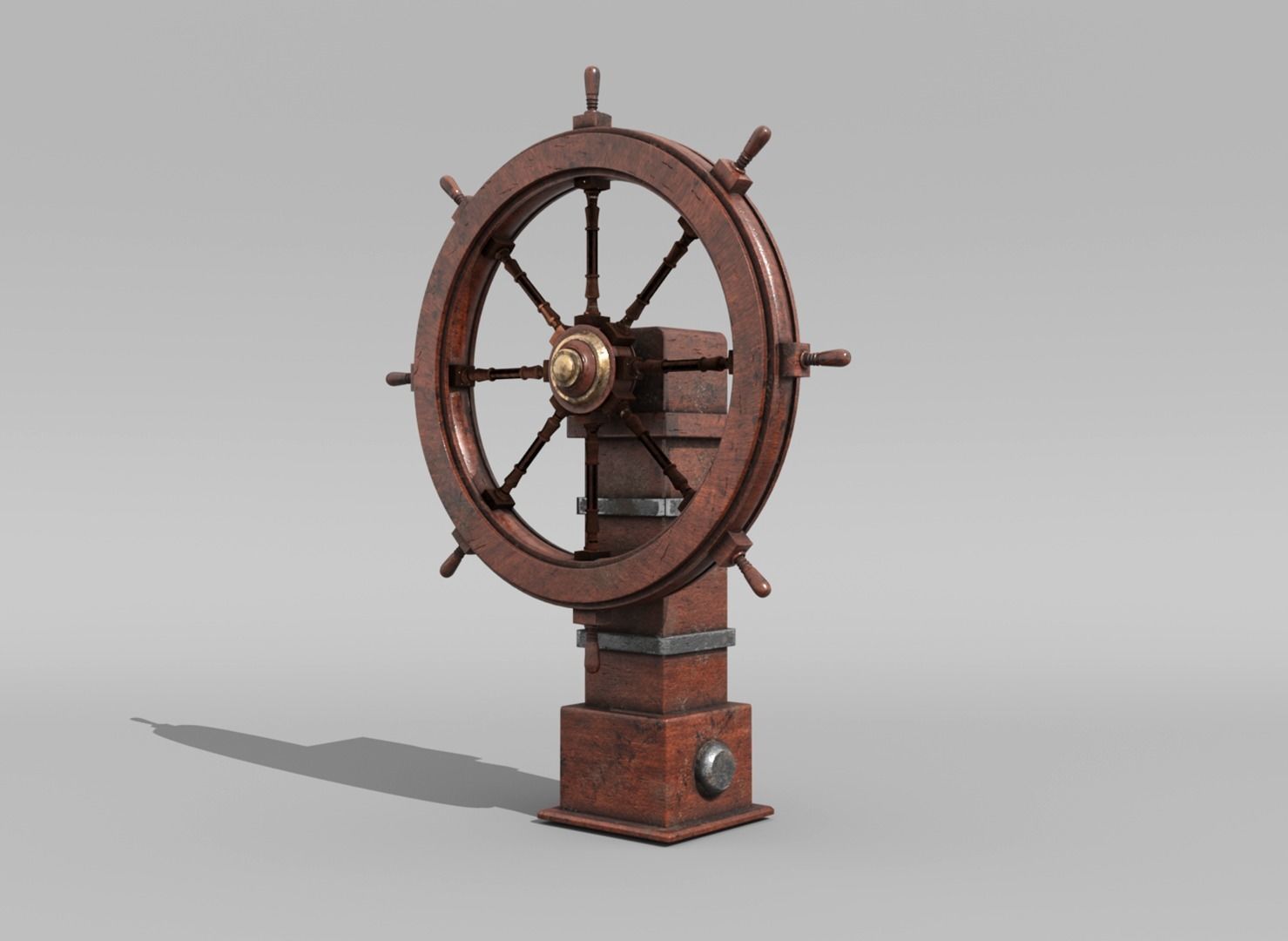 Pirate Ship Wheel 3D model | CGTrader