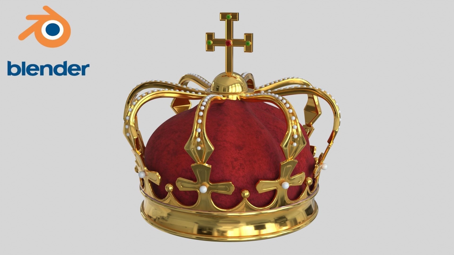 3D model Royal Crown v3 VR / AR / low-poly | CGTrader