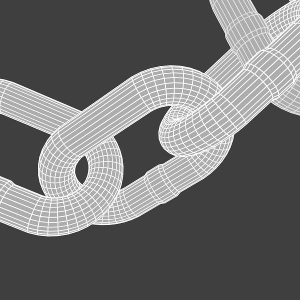 Steel chain 3D model | CGTrader