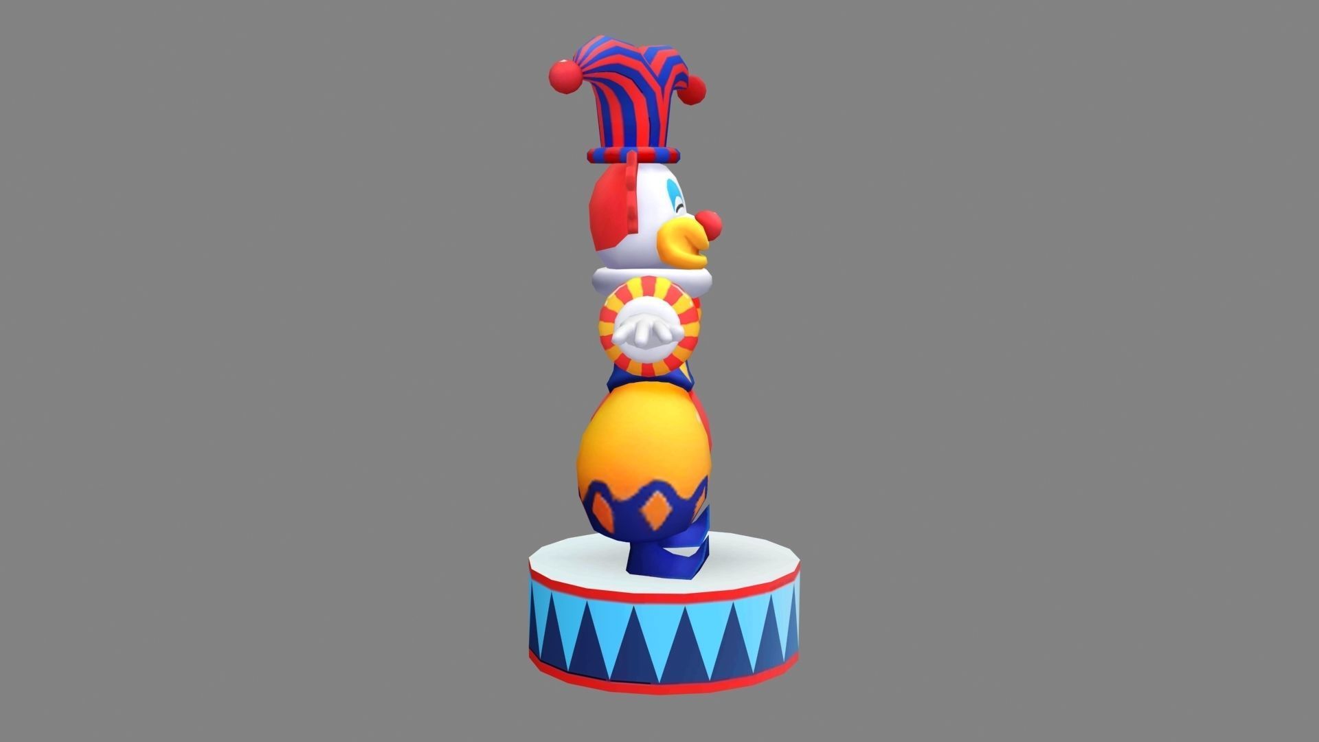 3D model Cartoon Amusement Park Clown Show - juggler VR / AR / low-poly ...