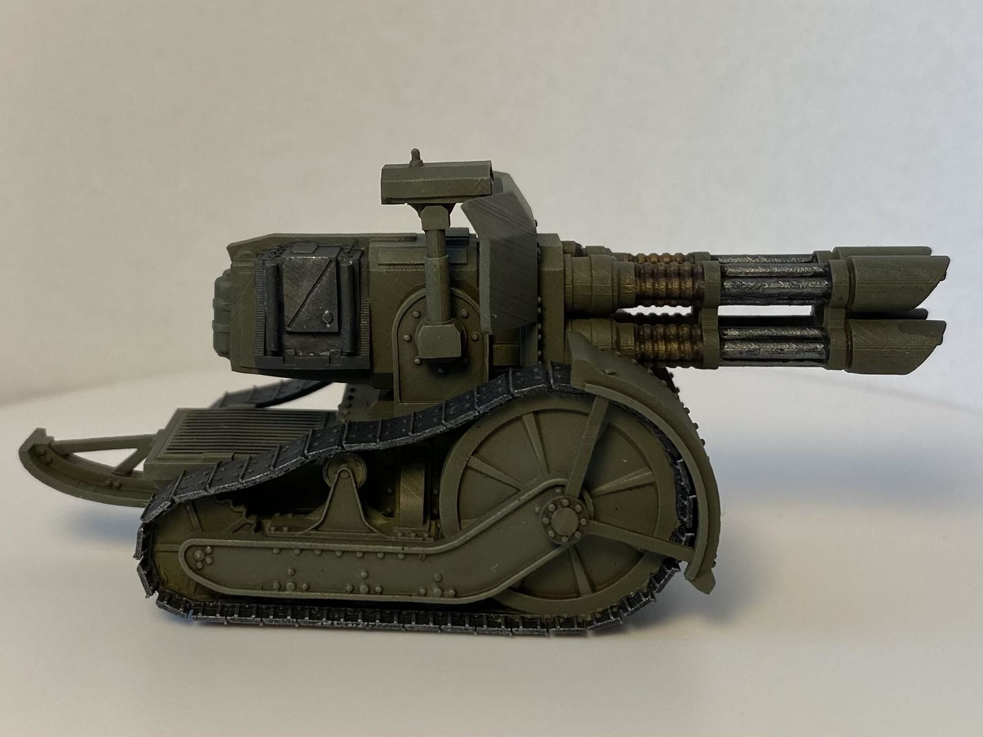 Renault Pattern Quad Gatling Laser - Pre-supported 3D model 3D ...