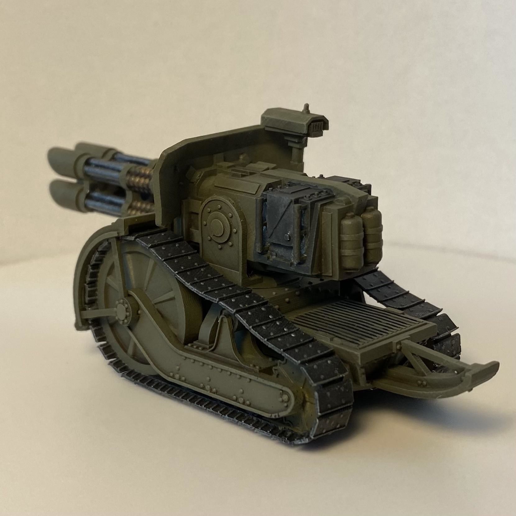 Renault Pattern Quad Gatling Laser - Pre-supported 3D model 3D ...