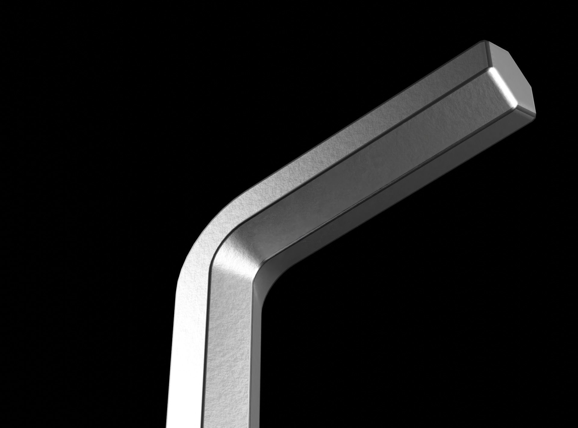 3D model Allen key - Long rounded VR / AR / low-poly | CGTrader