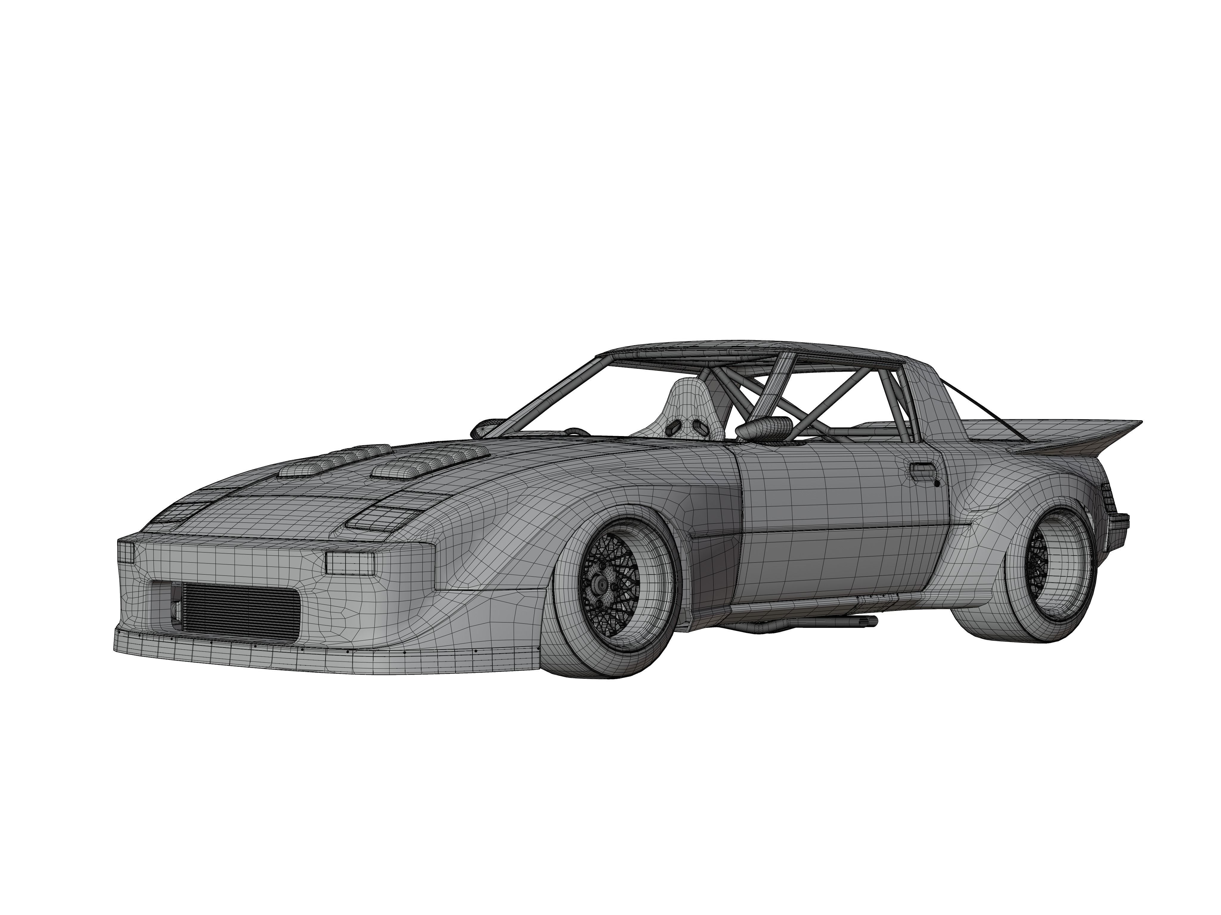 Mazda RX-7 SA22C IMSA 3D model 3D model | CGTrader