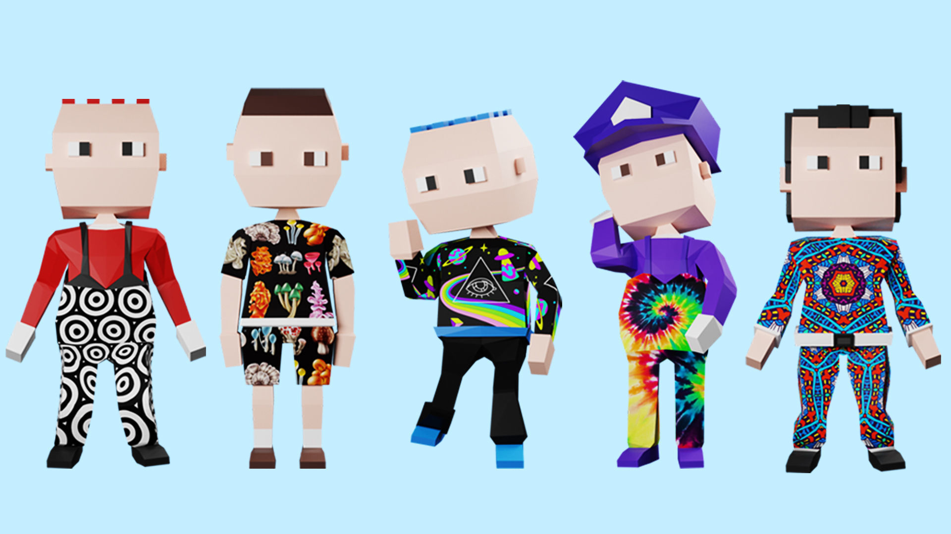 3D model Low poly characters 01 pack 3d model VR / AR / low-poly | CGTrader