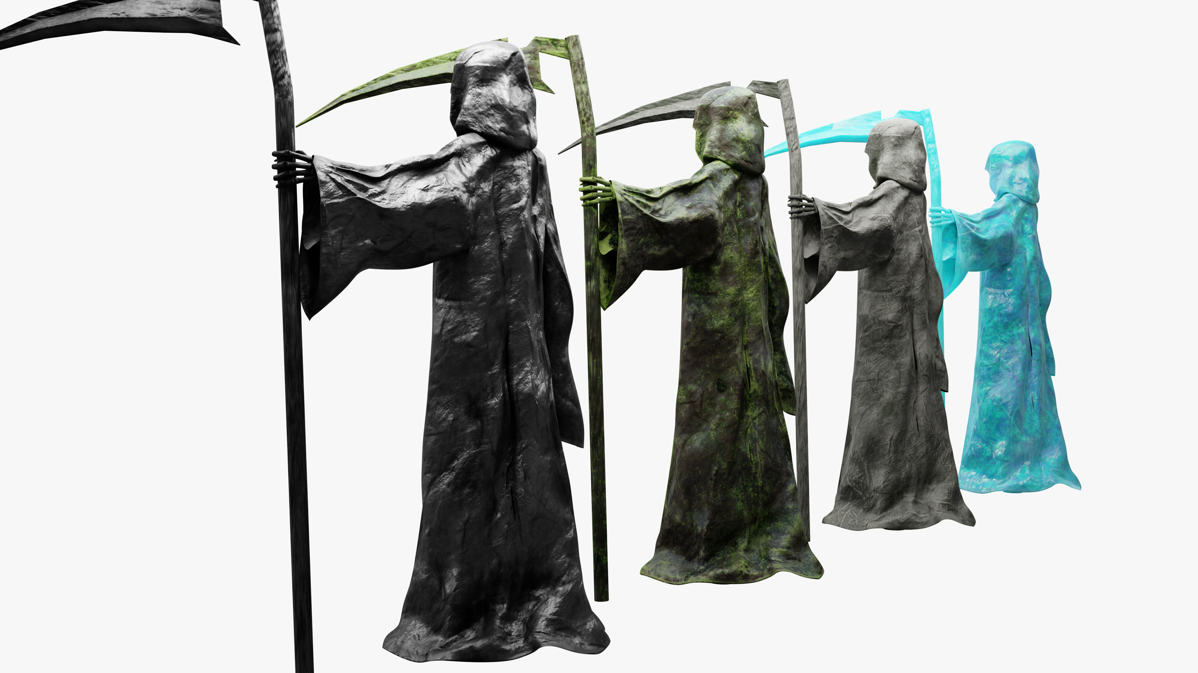 3D model Grim Reaper Sculpture V-2 VR / AR / low-poly | CGTrader