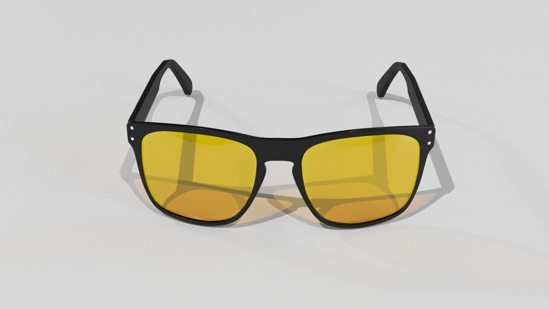 yellow sunglasses 3D model | CGTrader