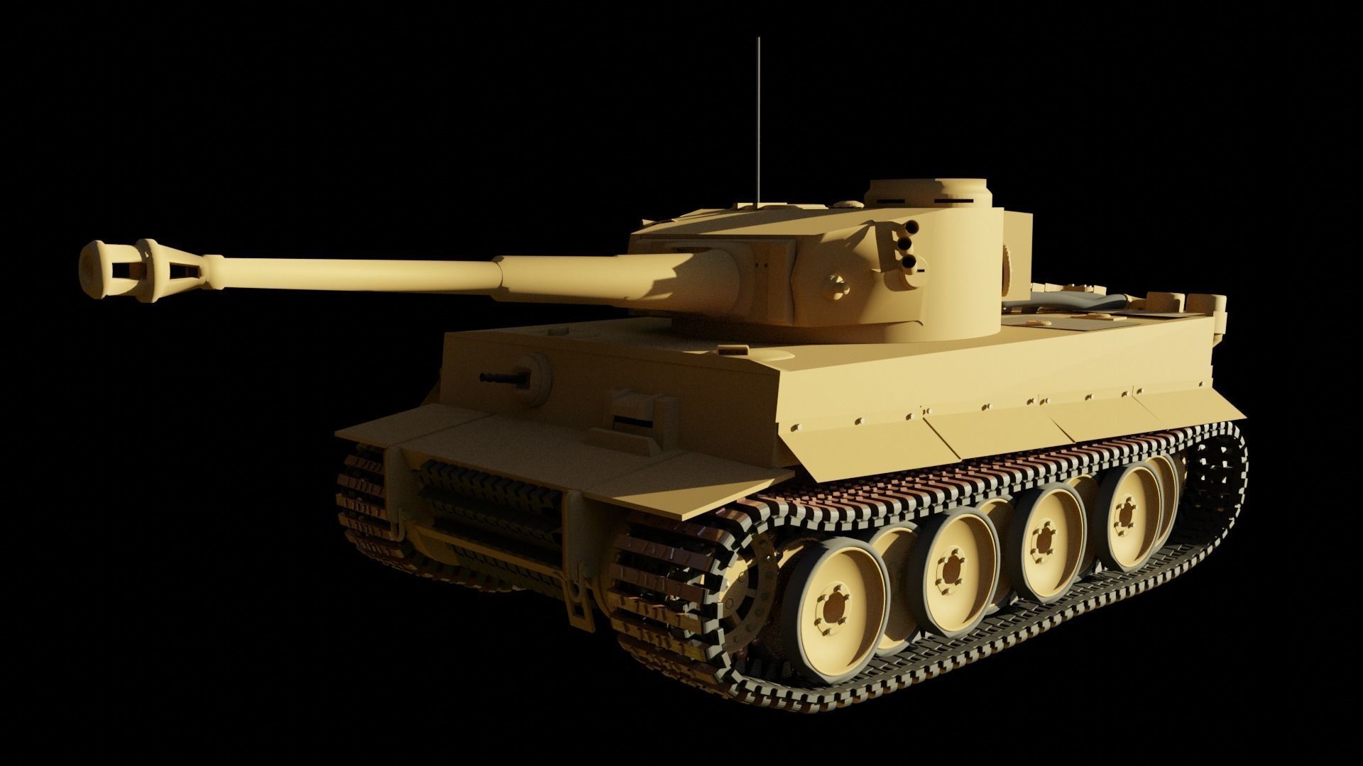 Tiger I tank free 3D model | CGTrader