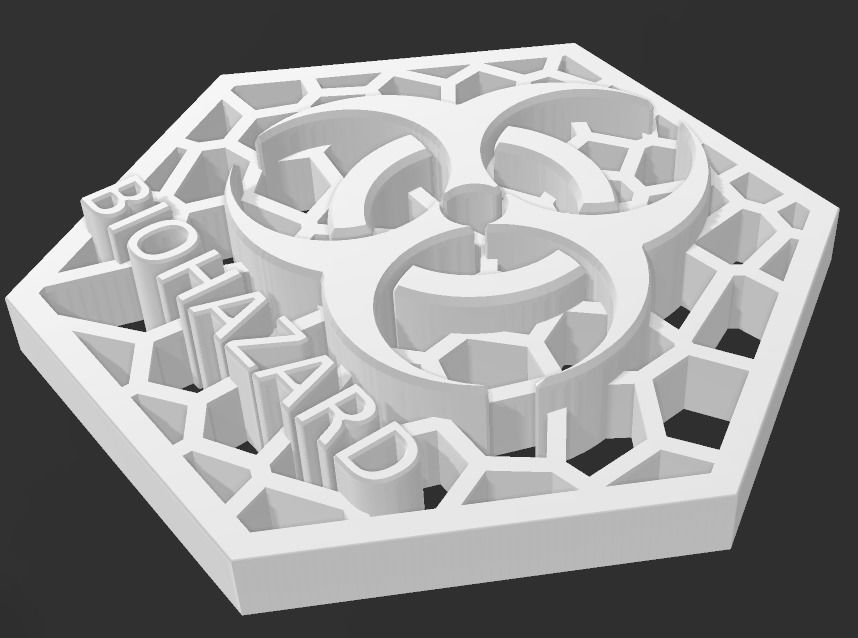 Biohazard Warning Signs 3D model 3D printable | CGTrader