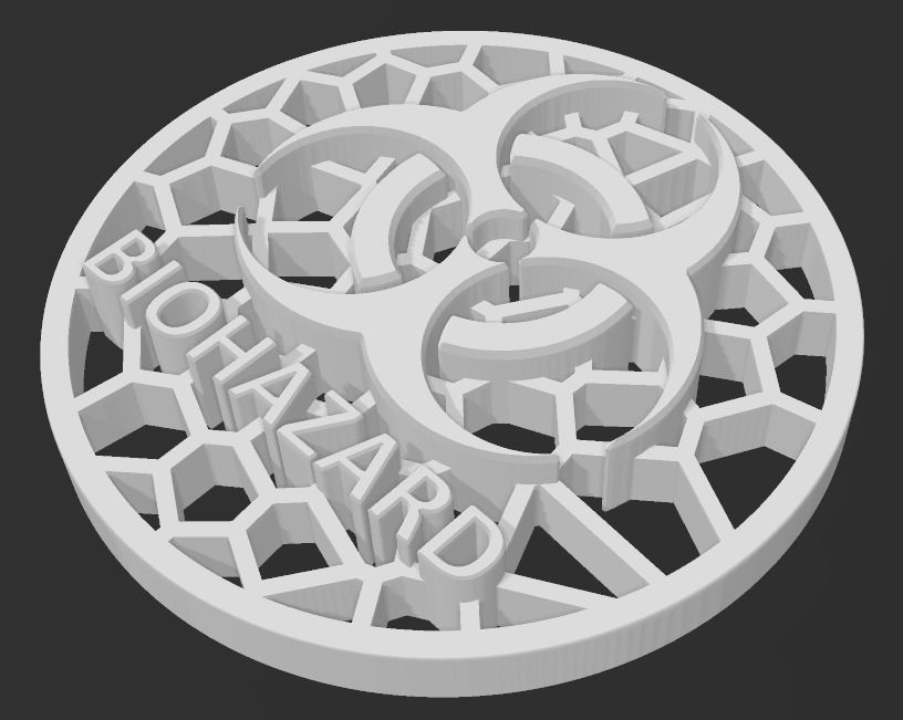 Biohazard Warning Signs 3D model 3D printable | CGTrader