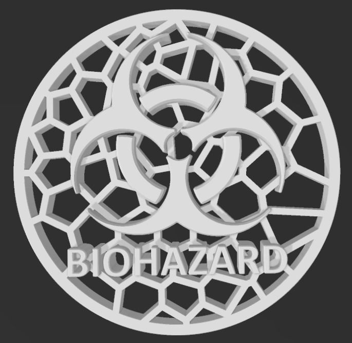 Biohazard Warning Signs 3D model 3D printable | CGTrader