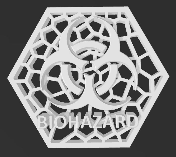 Biohazard Warning Signs 3D model 3D printable | CGTrader