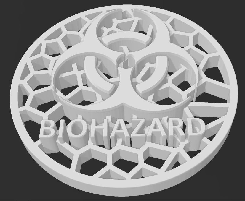 Biohazard Warning Signs 3D model 3D printable | CGTrader