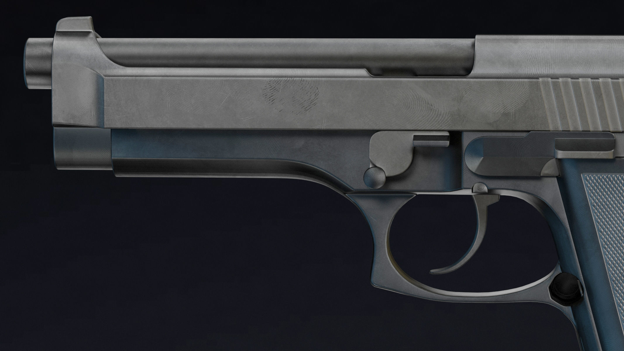 3D model Taurus PT92 Low Poly VR / AR / low-poly | CGTrader