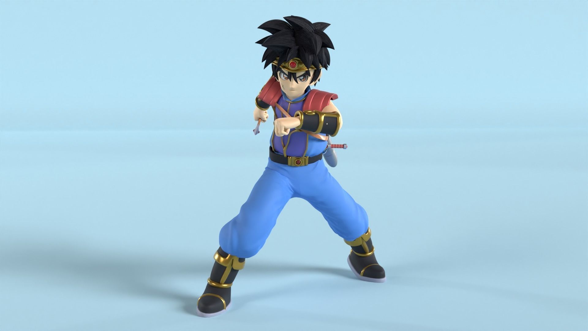 Dai Dragon Quest The Adventure of Dai 3D model rigged | CGTrader