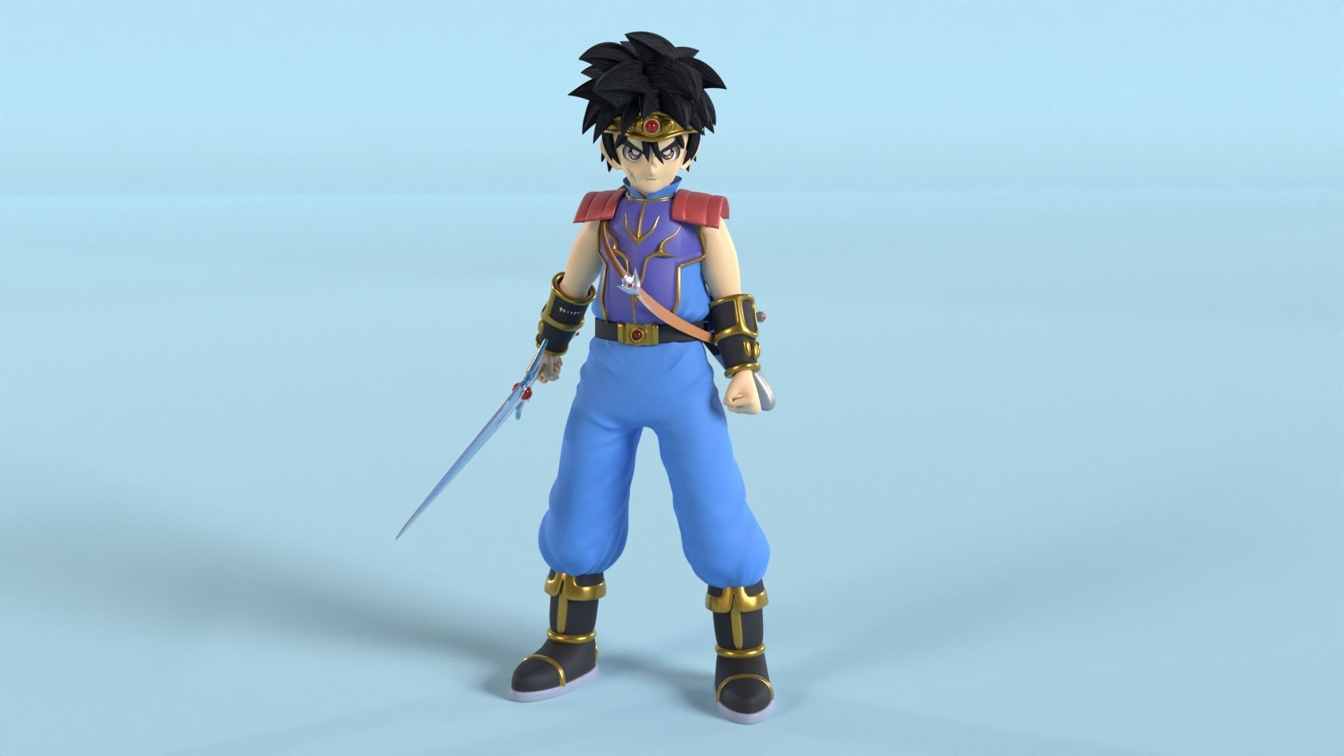Dai Dragon Quest The Adventure of Dai 3D model rigged | CGTrader