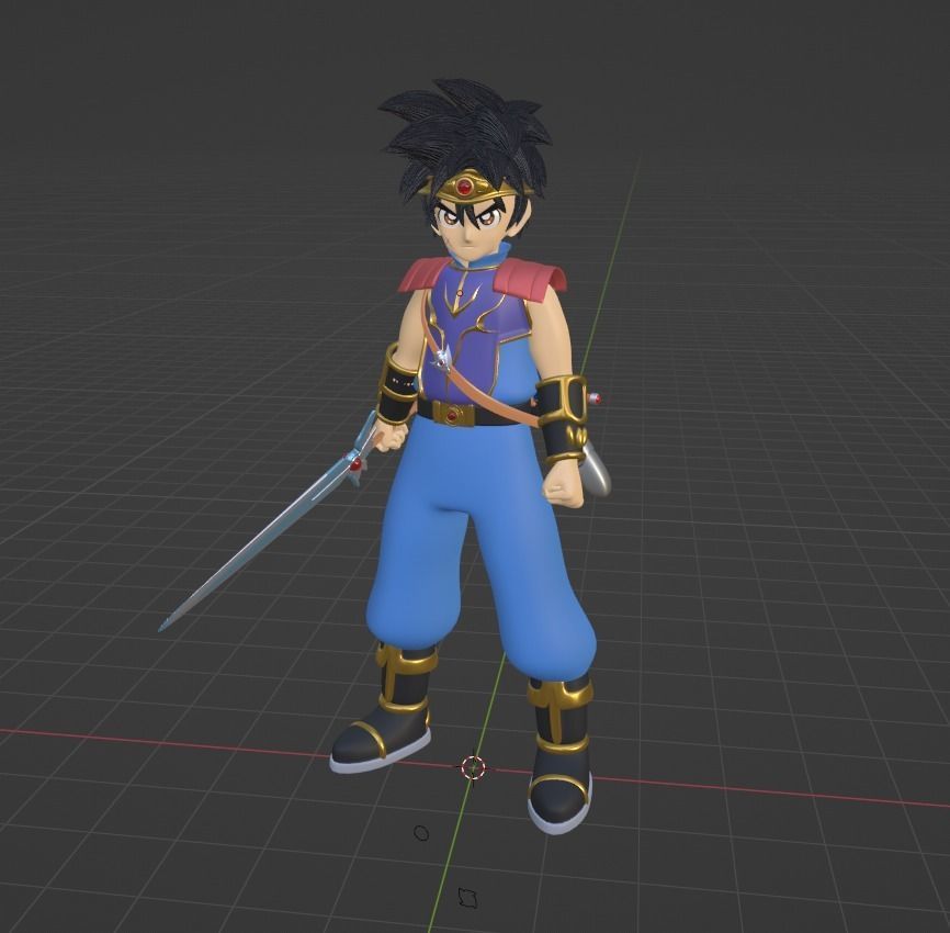 Dai Dragon Quest The Adventure of Dai 3D model rigged | CGTrader
