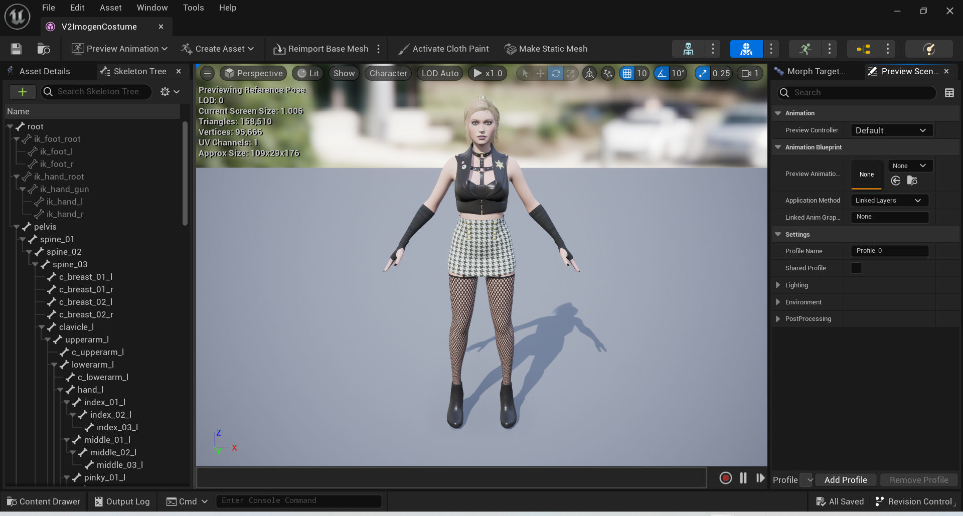 3D model Imogen - Female Character Base Mesh Version 2 VR / AR / low ...