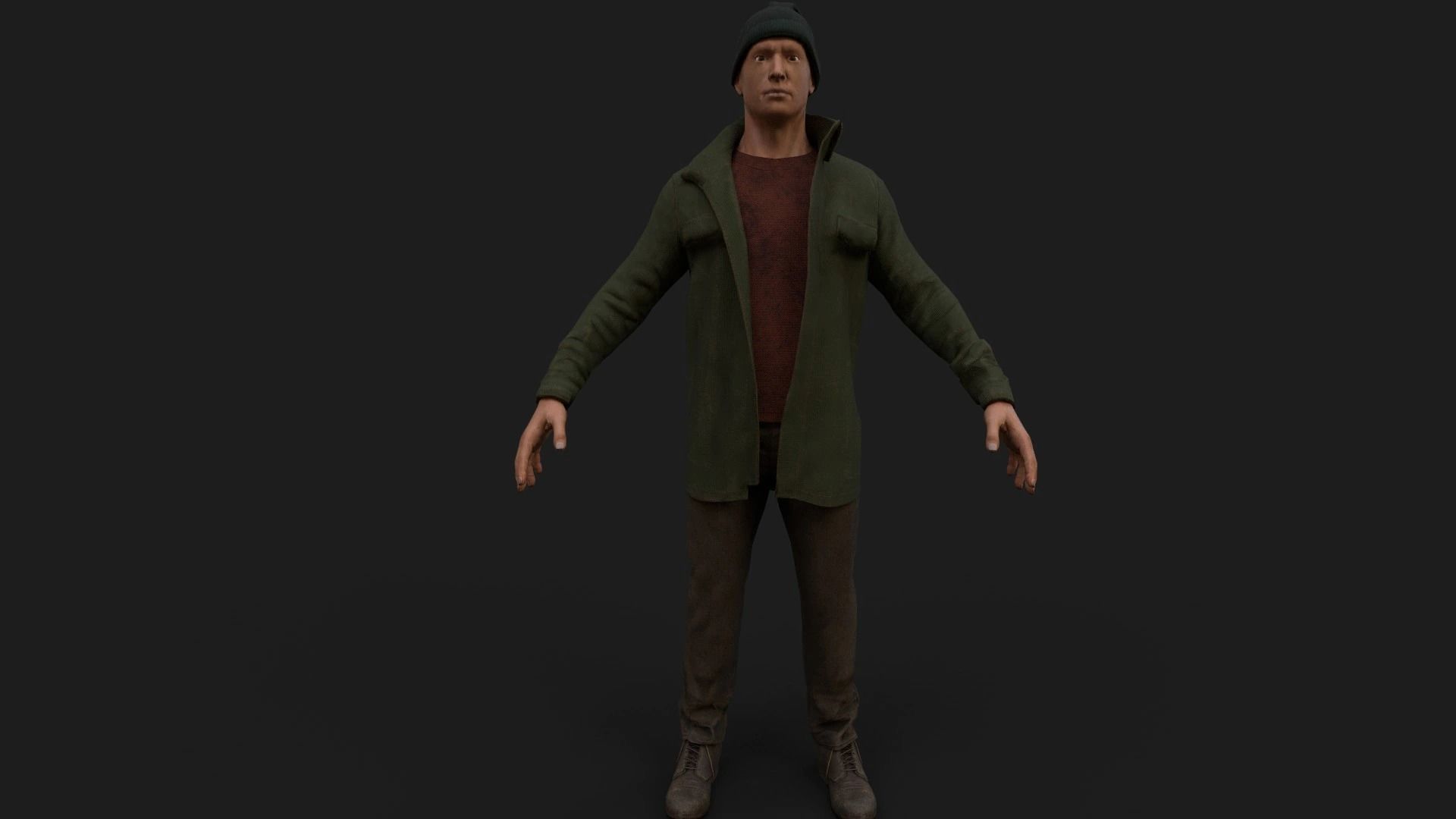 3D model Survivor Character 2 VR / AR / low-poly | CGTrader
