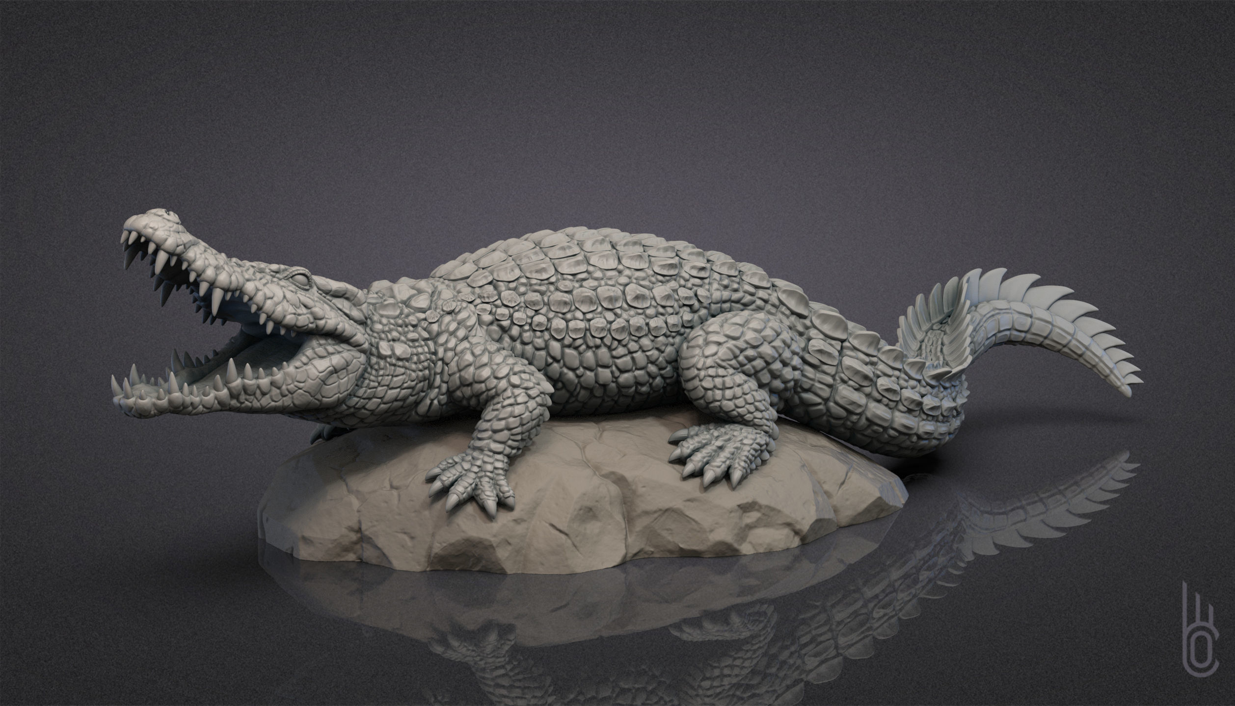 Nile Crocodile 3D model 3D printable | CGTrader