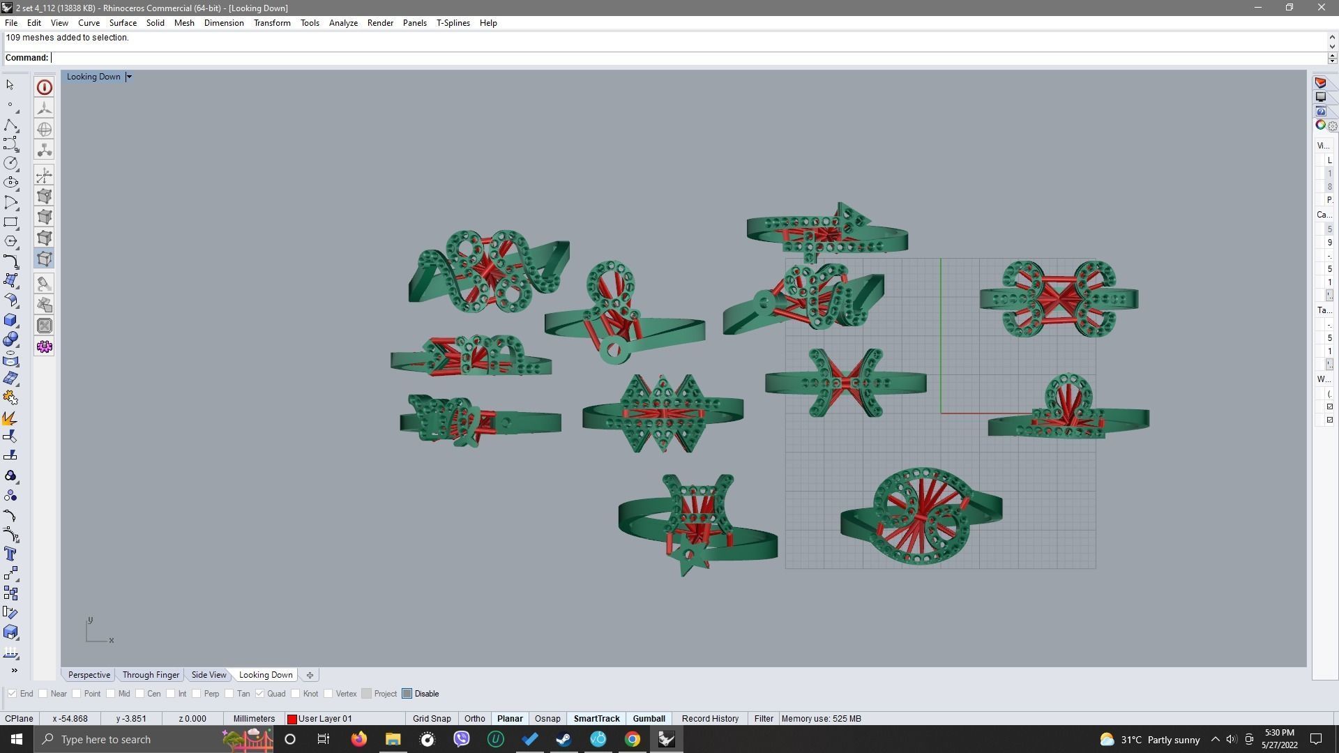 Zodiac computer screen showing different designs 3D model 3D printable ...