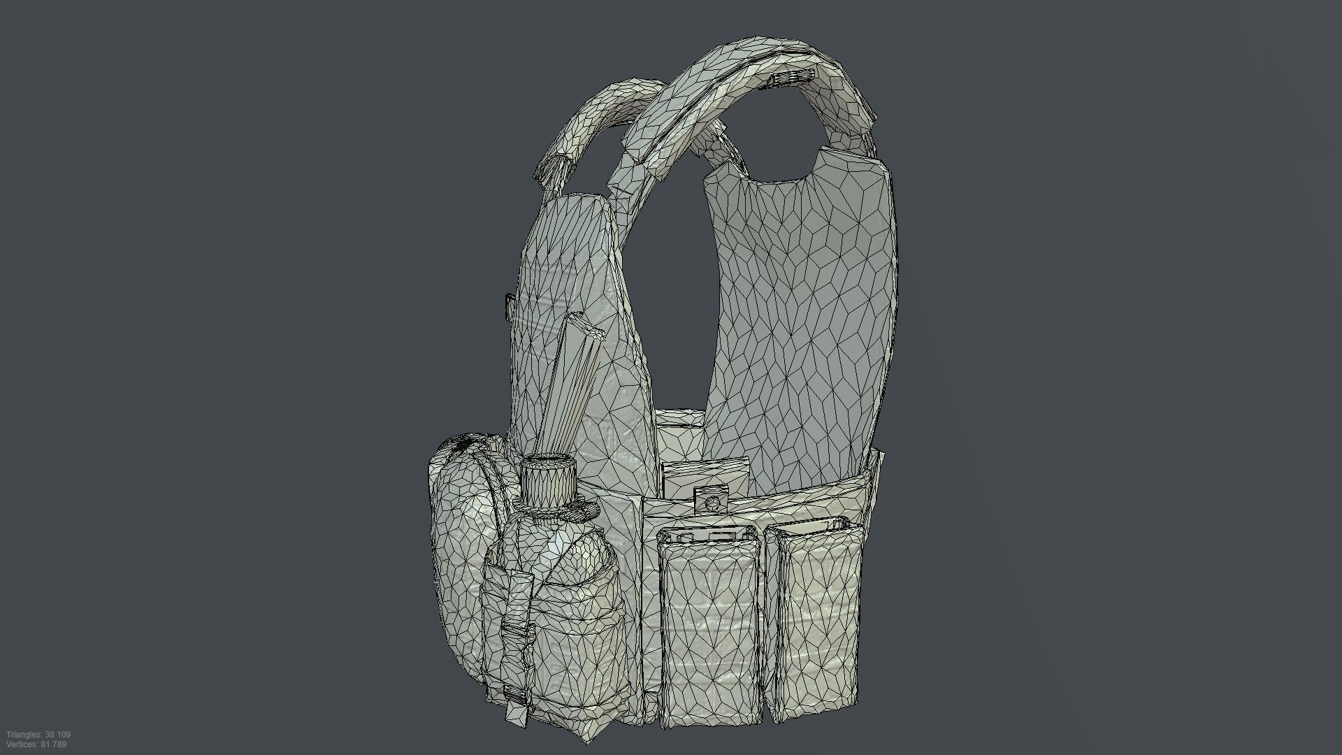 3D model MILITARY VEST PBR VR / AR / low-poly | CGTrader