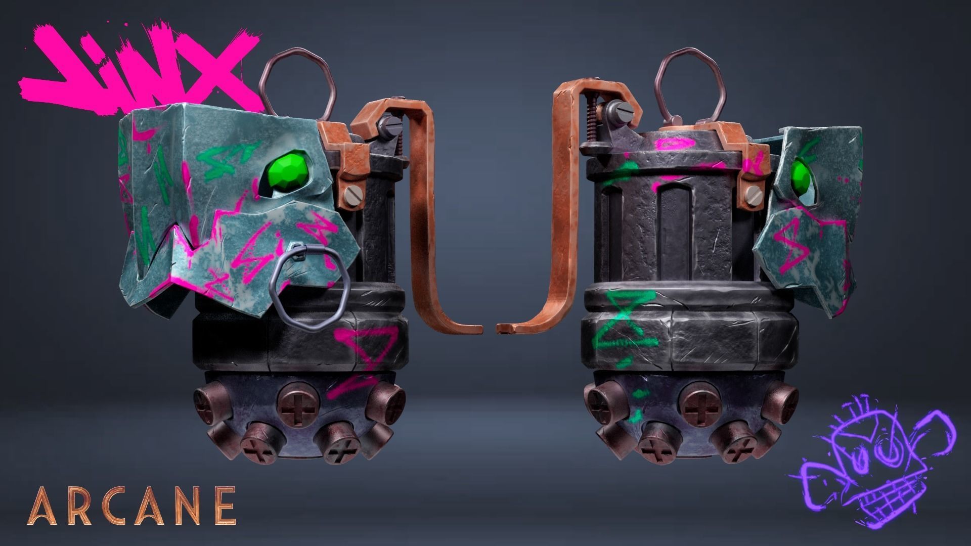 Jinx Chomper Grenade - Ultimate Arcane Edition UPDATED 2024 3D model 3D ...