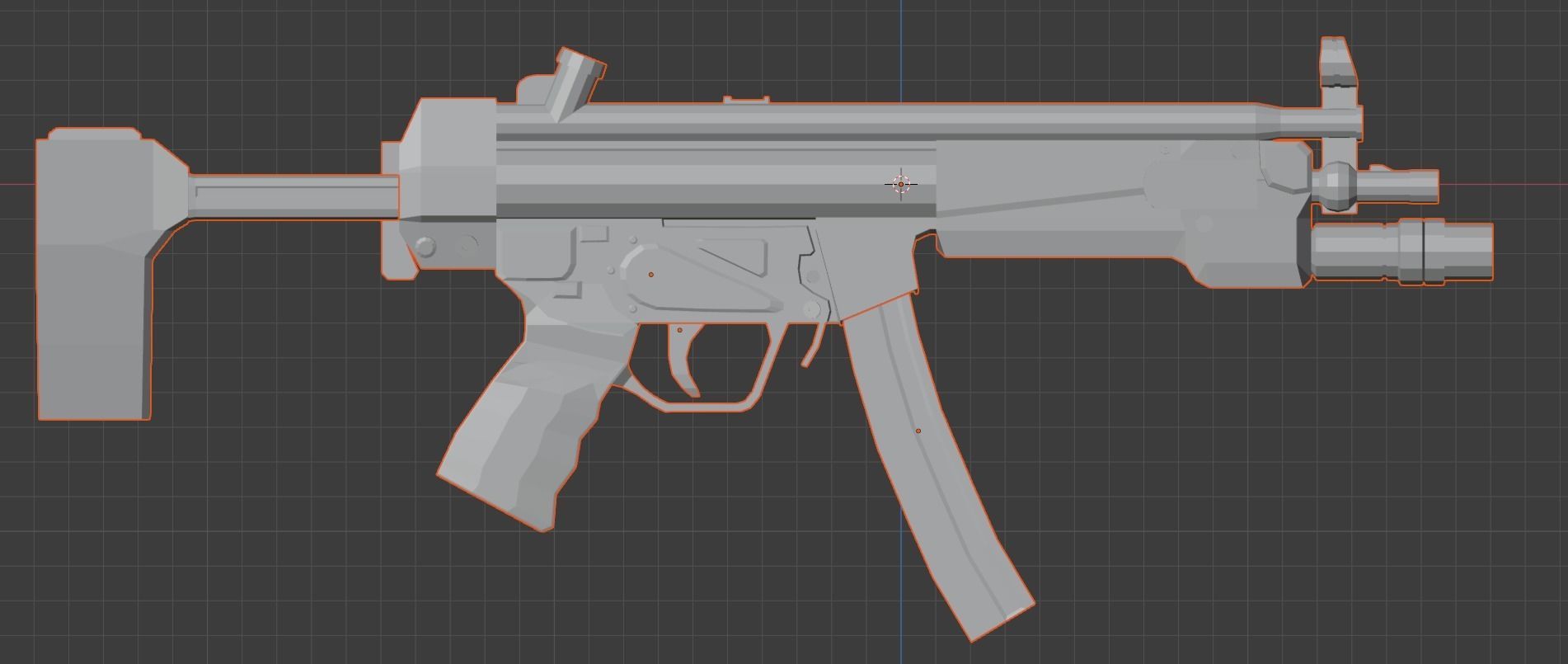 3D model Low poly mp5 rifle VR / AR / low-poly | CGTrader
