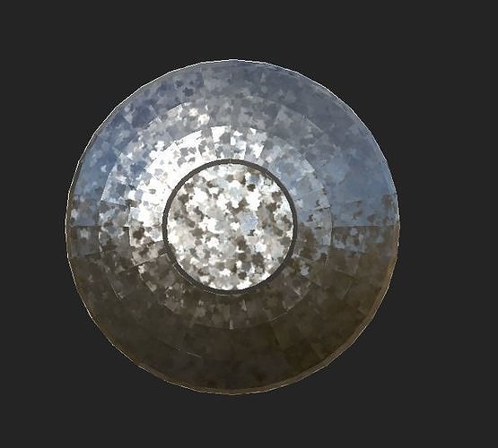 Low-Poly Round Shield free VR / AR / low-poly 3D model | CGTrader