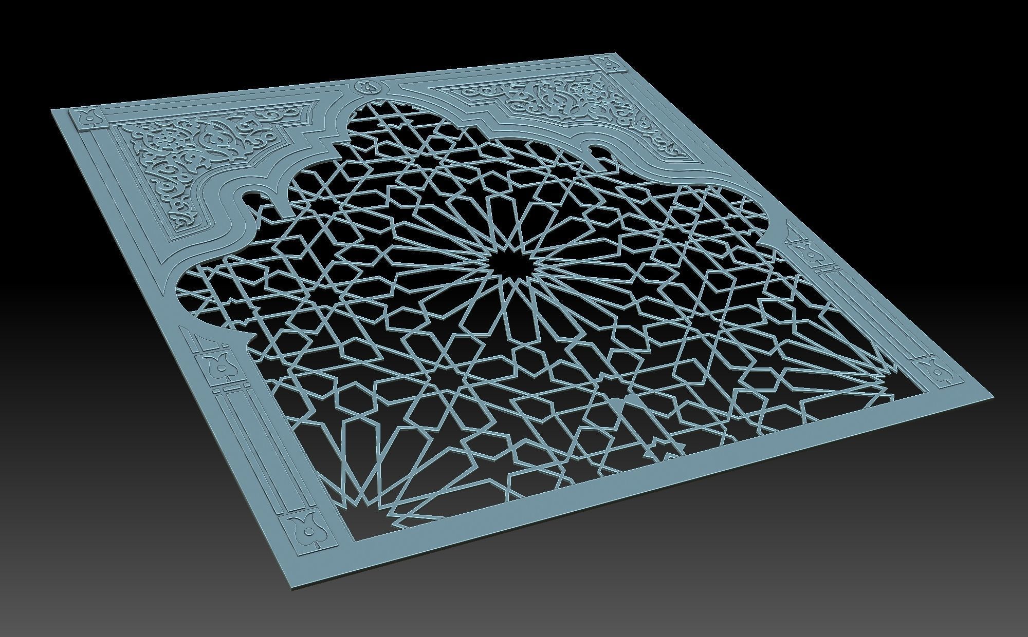 Decorative panel 3D model 3D printable | CGTrader