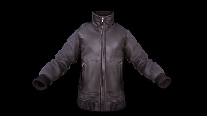 3D model jacket leather VR / AR / low-poly | CGTrader