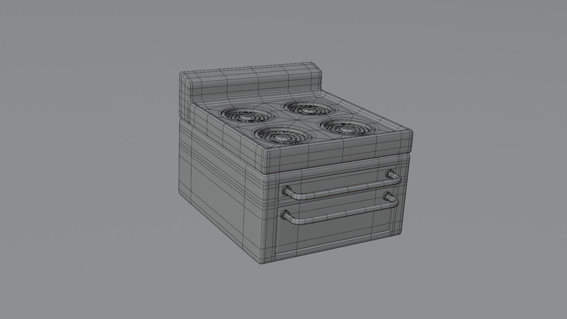 3D model Oven stove VR / AR / low-poly | CGTrader