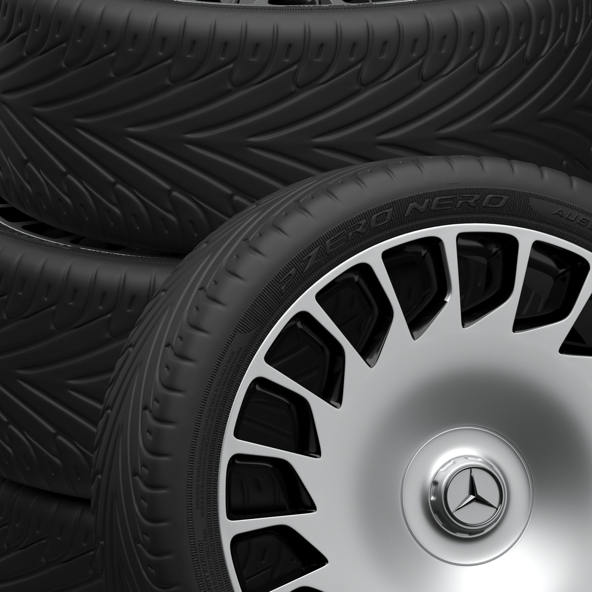 Mercedes Benz Maybach wheels 3D model | CGTrader
