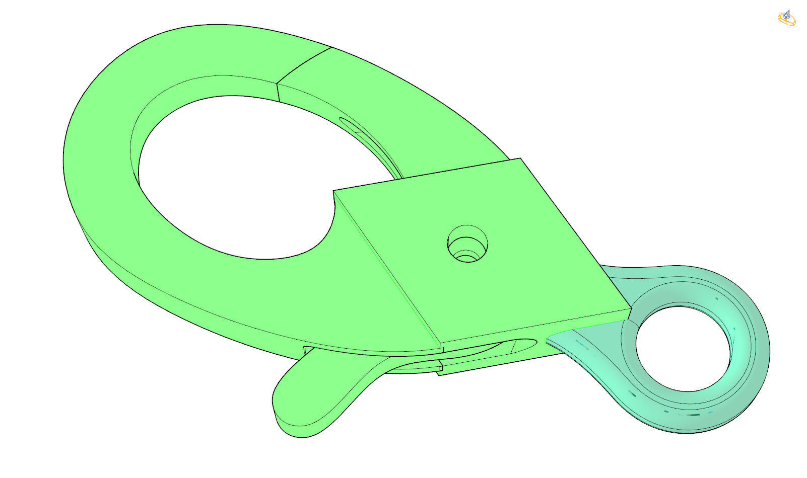 Metal Lobster Lock 3D model 3D printable | CGTrader