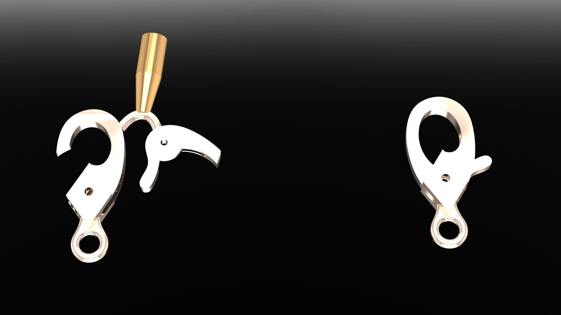 Metal Lobster Lock 3D model 3D printable | CGTrader