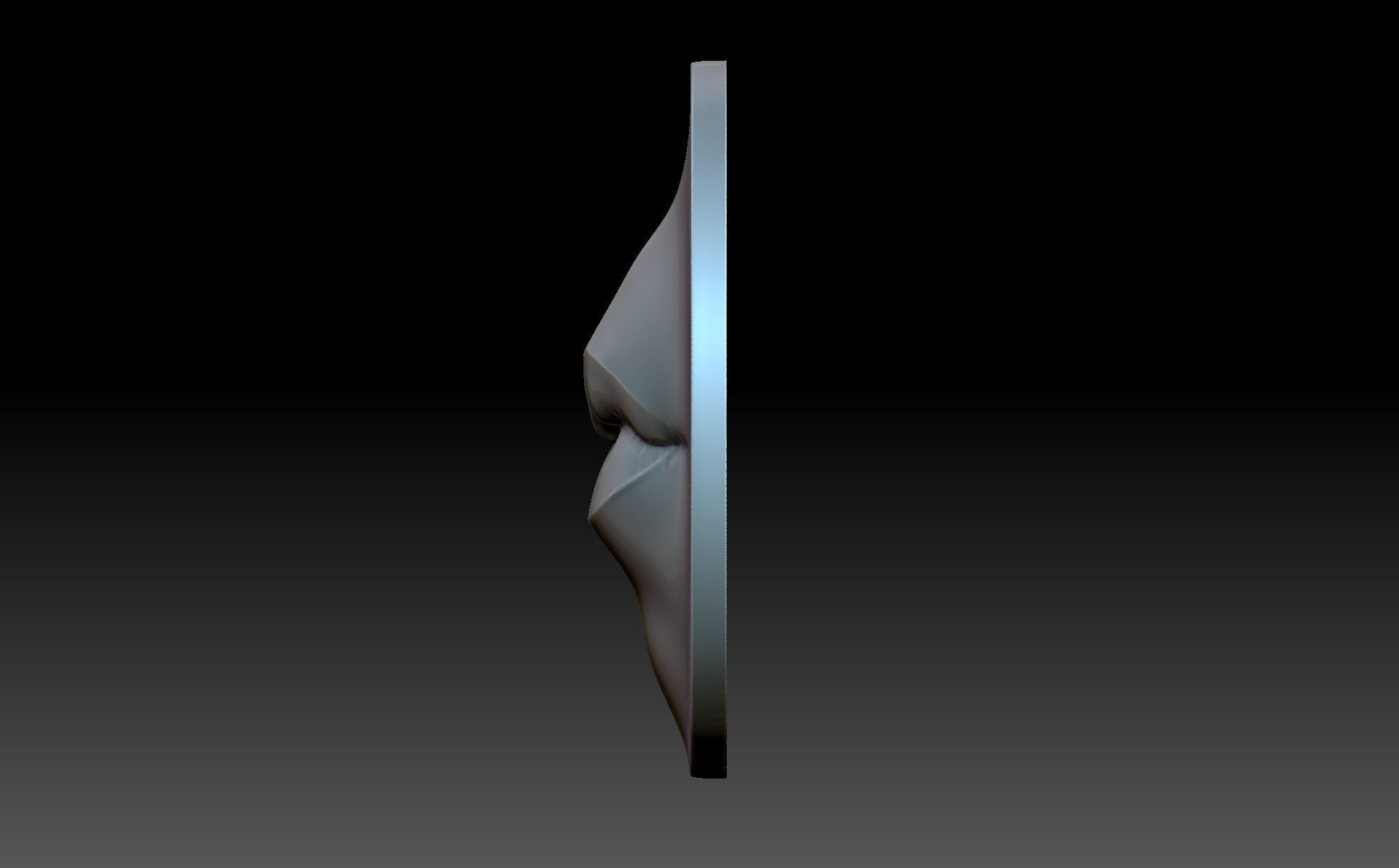 Human lips 3D model 3D printable | CGTrader