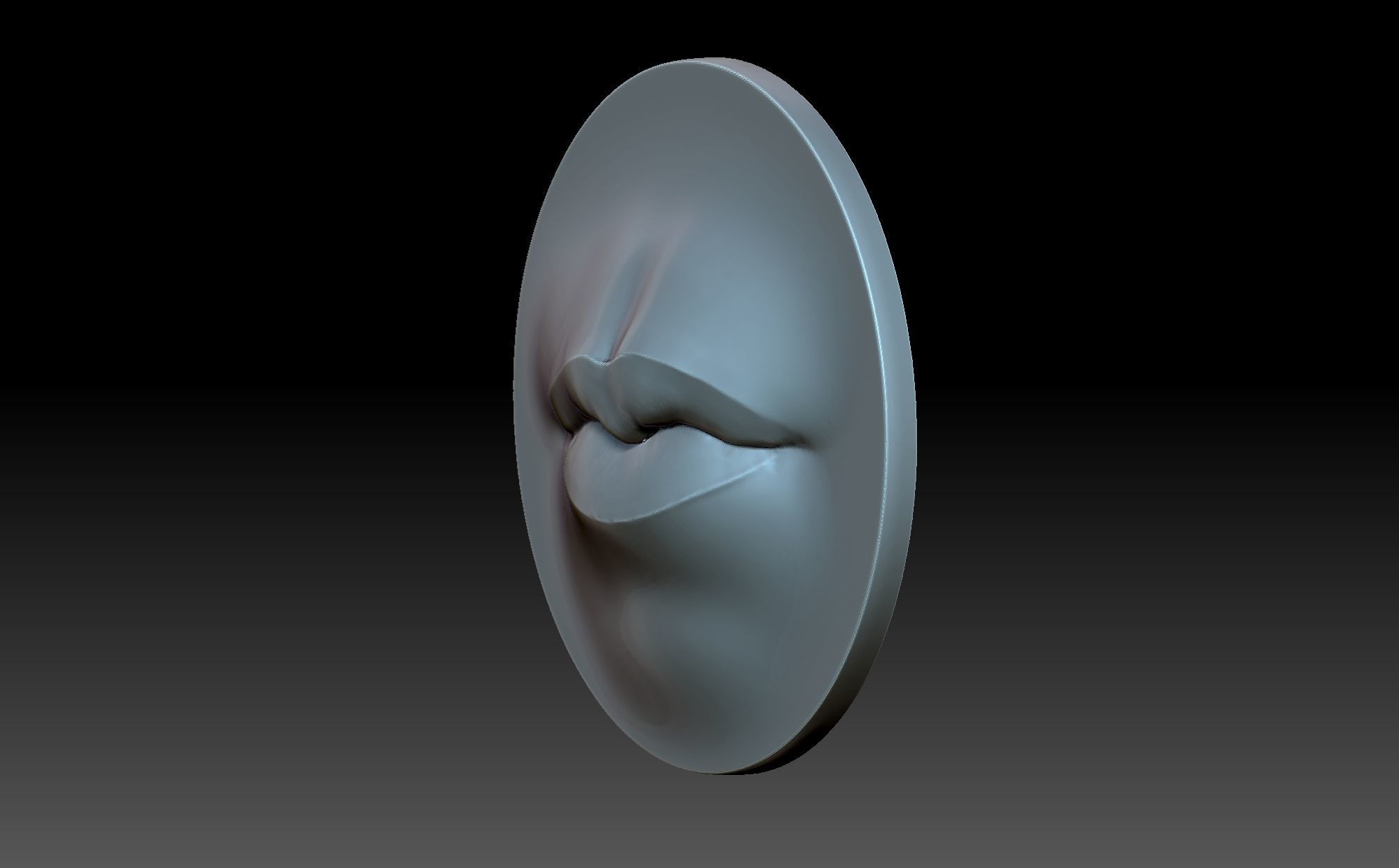 Human lips 3D model 3D printable | CGTrader