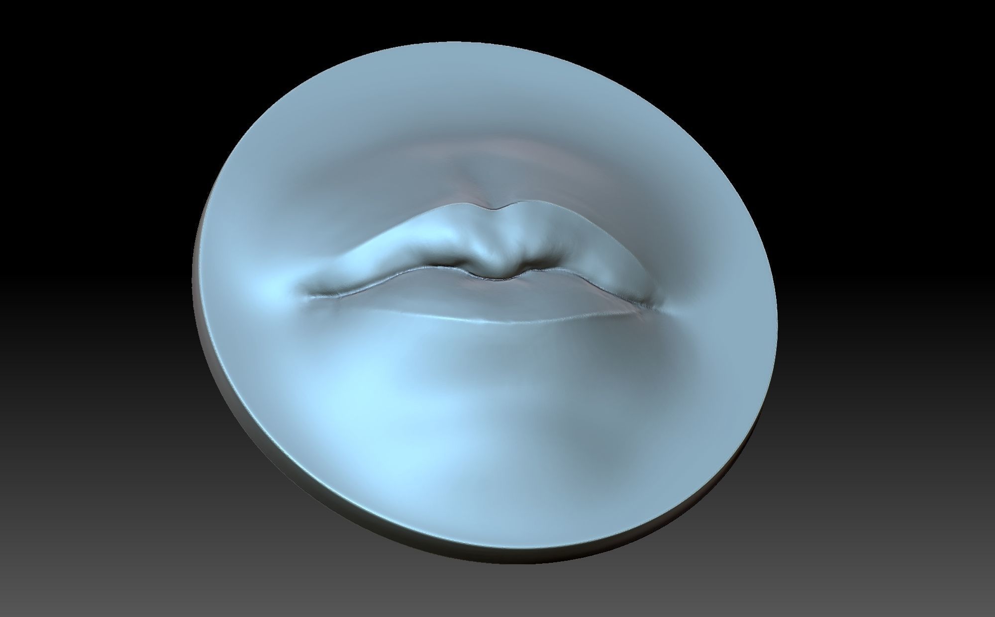 Human lips 3D model 3D printable | CGTrader